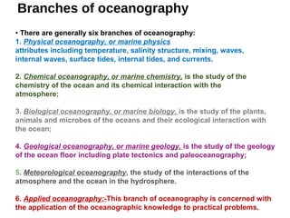 Definition of Oceanography | PPT | Free Download