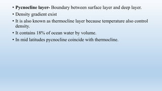 Oceanography thermocline.pptx PRESENTED BY Dr. PK Anthwal | PPTX