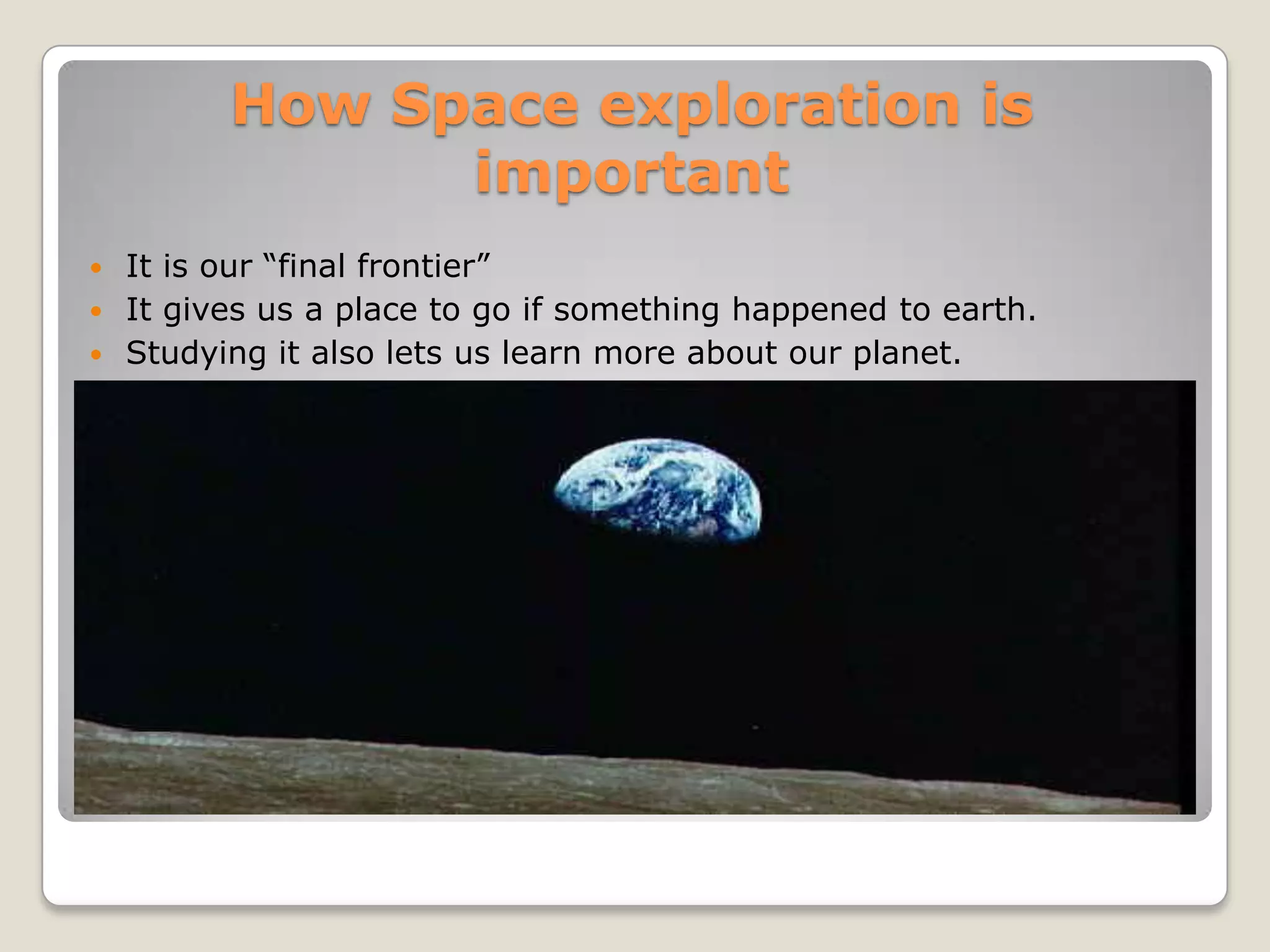 Oceanography vs. space exploration | PPTX