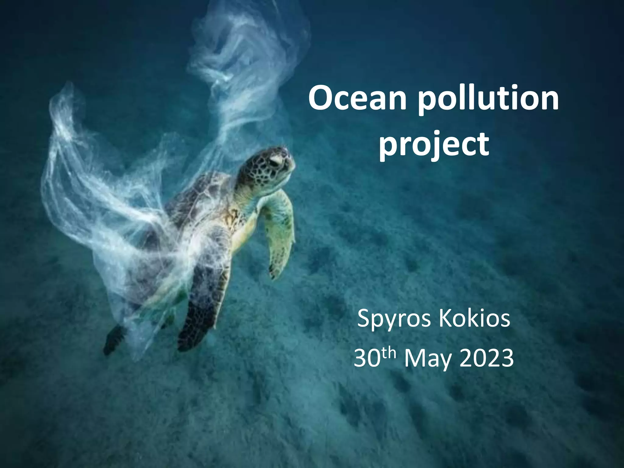 Ocean pollution enviromental project | PPTX