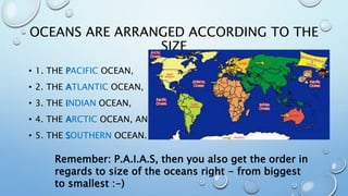 Oceans around the world | PPTX