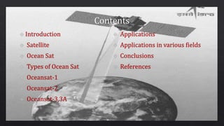 Ocean- sat for Oceanography | PPTX