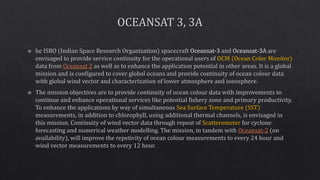 Ocean- sat for Oceanography | PPTX