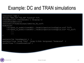 Writing Cadence Ocean scripts | PDF