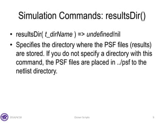 Writing Cadence Ocean scripts | PDF