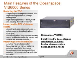 Huawei Symantec Oceanspace VIS6000 Overview | PPT
