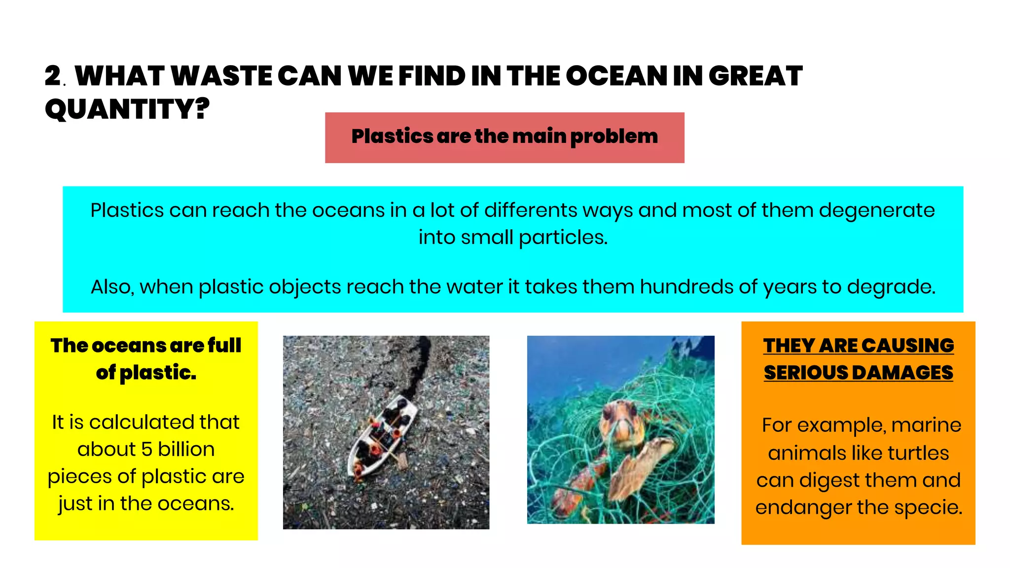 Oceans' pollution + art work | PPT