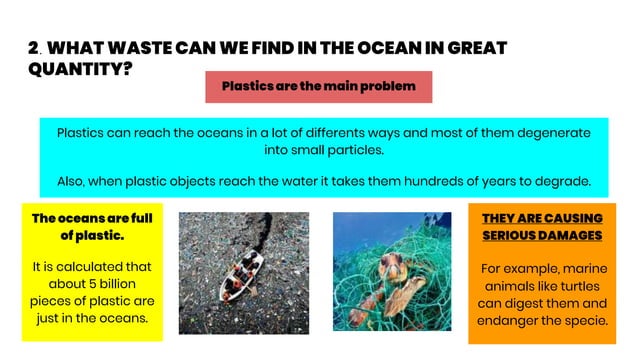Oceans' pollution + art work | PPT