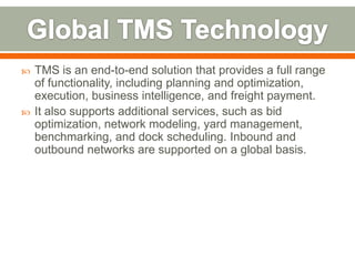 Ocean spray managed tms | PPTX | Logistics and Transportation Industry ...