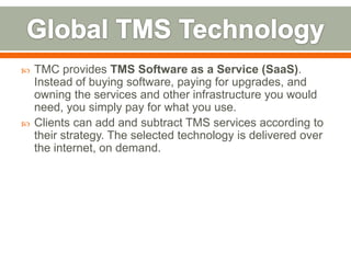 Ocean spray managed tms | PPTX | Logistics and Transportation Industry ...