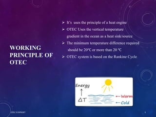 Ocean thermal energy conversion (OTEC) | PPTX