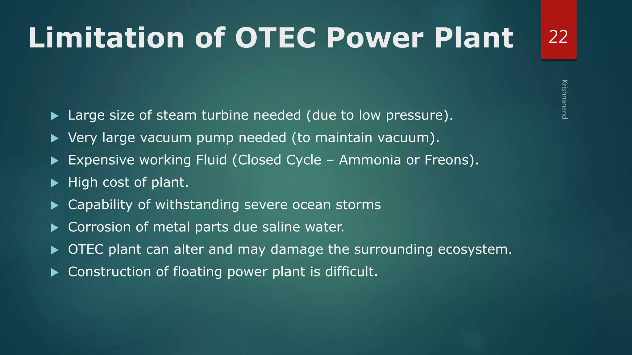 Ocean Thermal Energy Conversion (OTEC) | PPTX