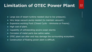 Ocean Thermal Energy Conversion (OTEC) | PPTX