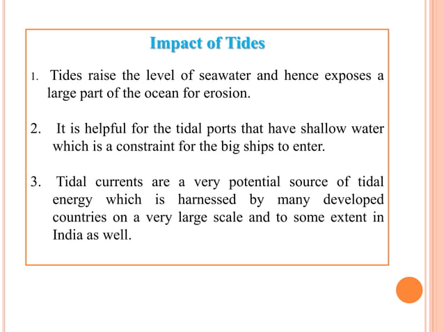ocean tide ppt pragati.pptx | Geography | Science
