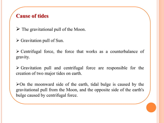 ocean tide ppt pragati.pptx | Geography | Science