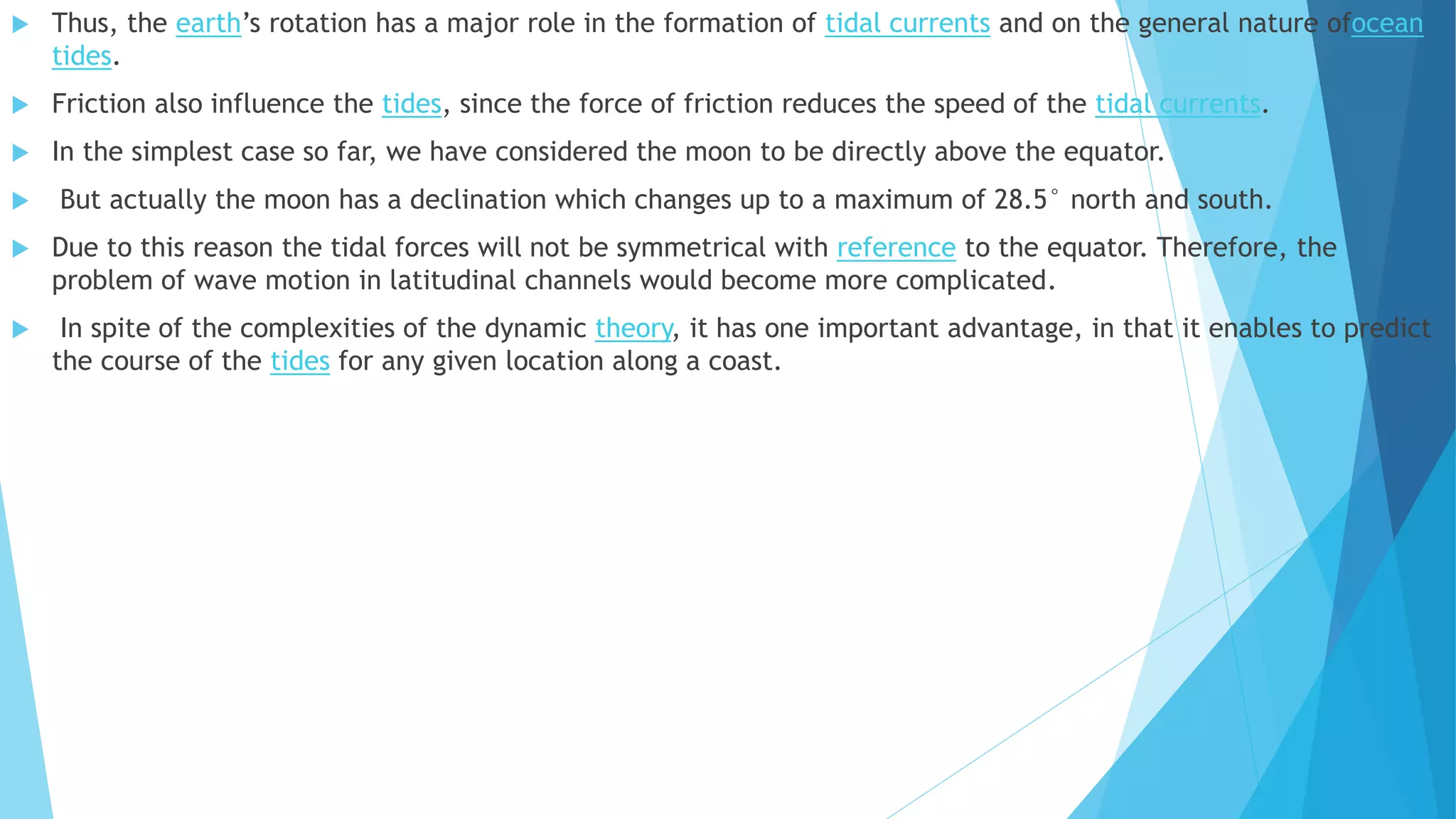 Ocean tides, types and theories | PPTX