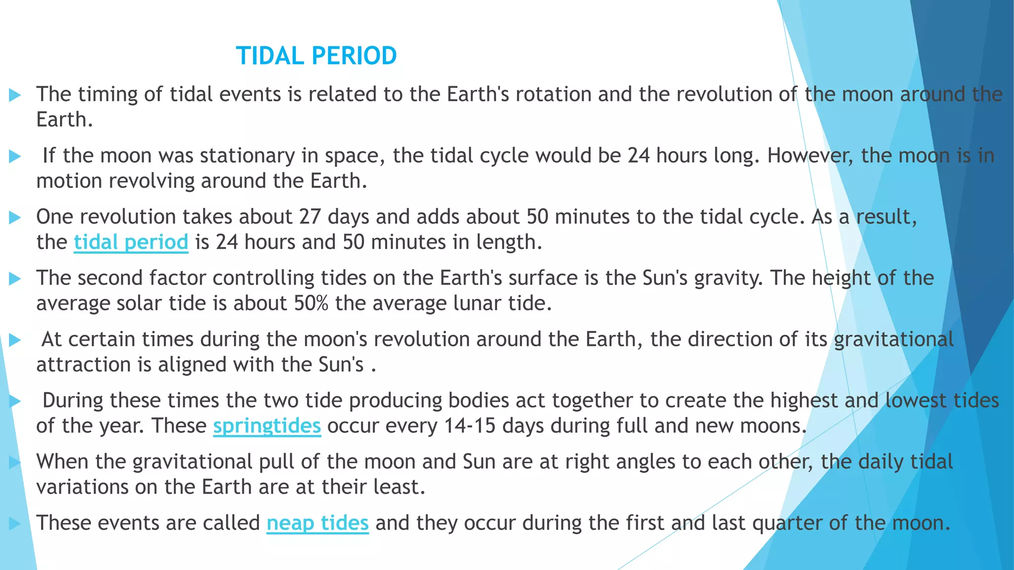Ocean tides, types and theories | PPTX