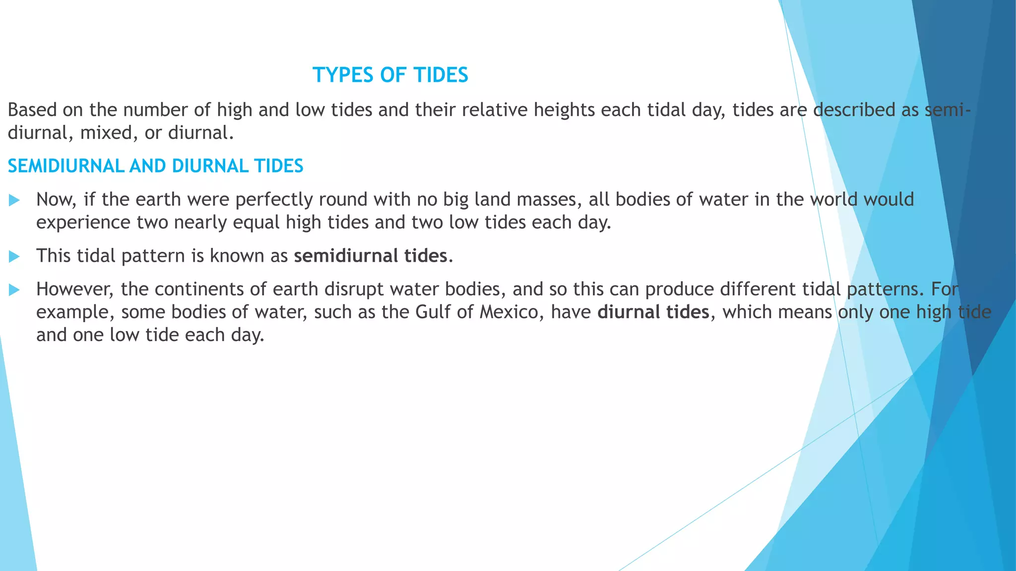 Ocean tides, types and theories | PPTX | Geography | Science