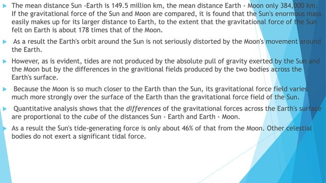 Ocean tides, types and theories | PPTX | Geography | Science