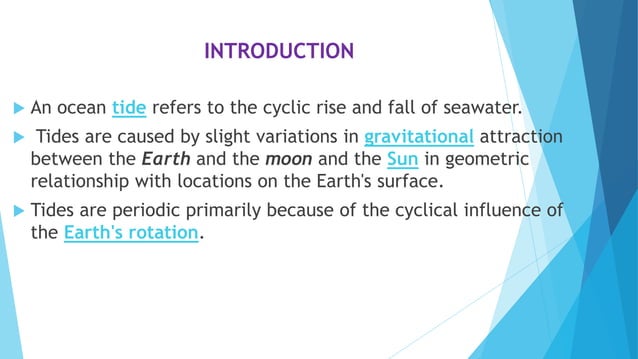Ocean tides, types and theories | PPTX | Geography | Science