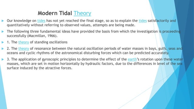 Ocean tides, types and theories | PPTX | Geography | Science