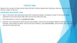 Ocean tides, types and theories | PPTX