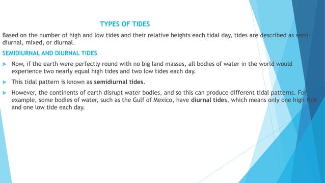 Ocean tides, types and theories | PPTX | Geography | Science