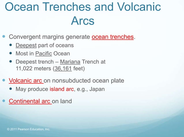 Ocean Floor Features: Ocean Trenches and Volcanic Arcs | PPTX ...