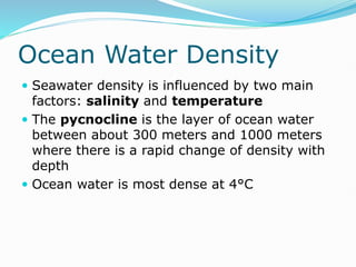 Ocean Water and Currents PPT LESSON | PPTX