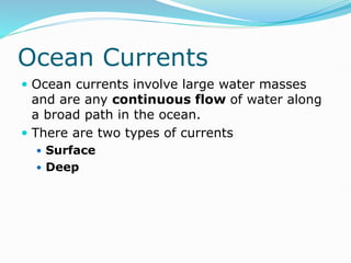 Ocean Water and Currents PPT LESSON | PPTX
