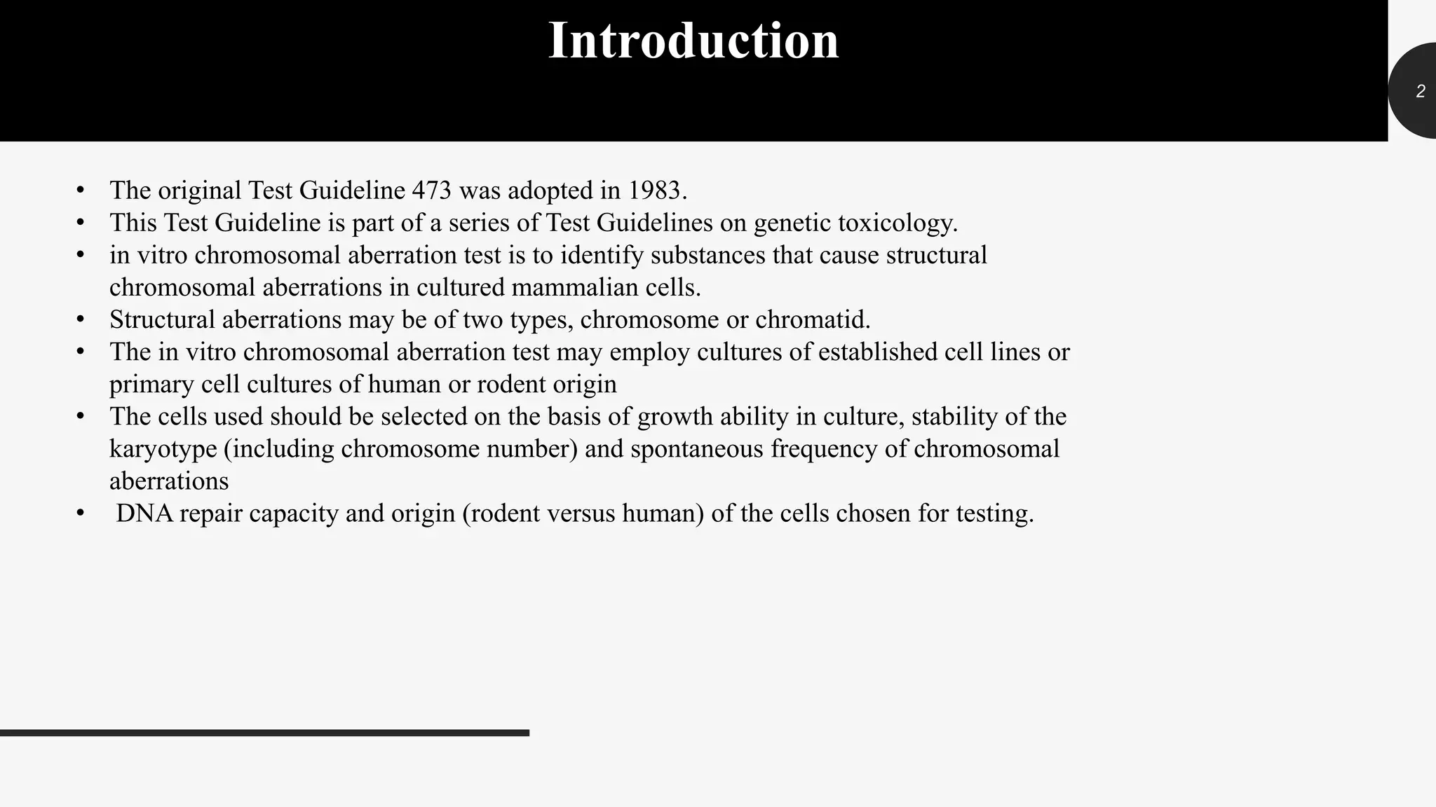 Oced 473 chromosomal aberration | PPTX