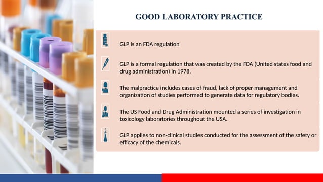 OCED-Principles of Good Laboratory Practices | PPTX