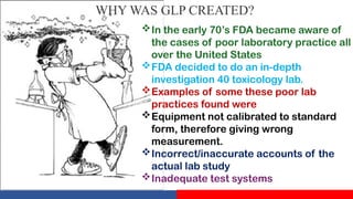 OCED-Principles of Good Laboratory Practices | PPTX