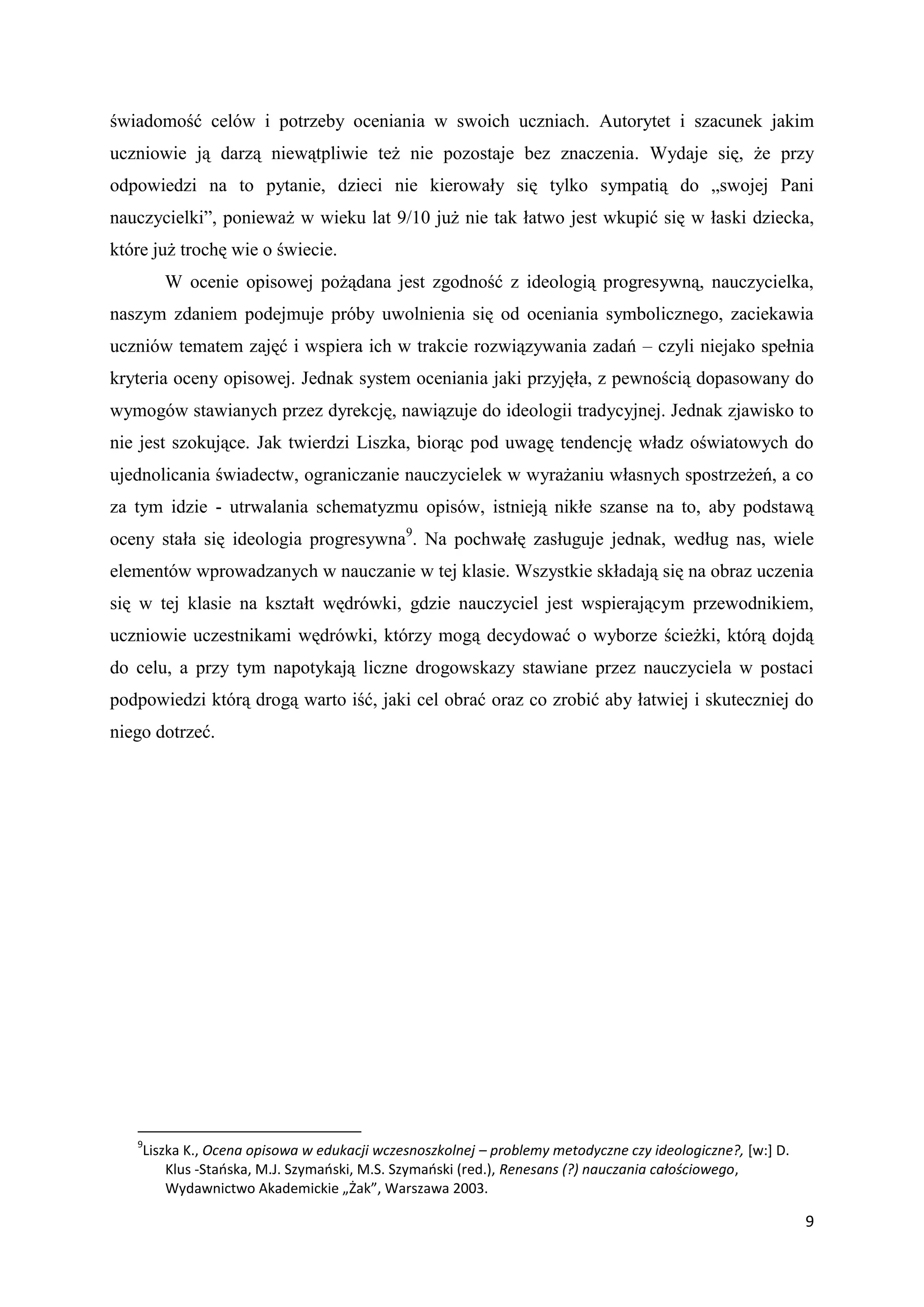 Ocenianie osiagniec uczniow | DOCX