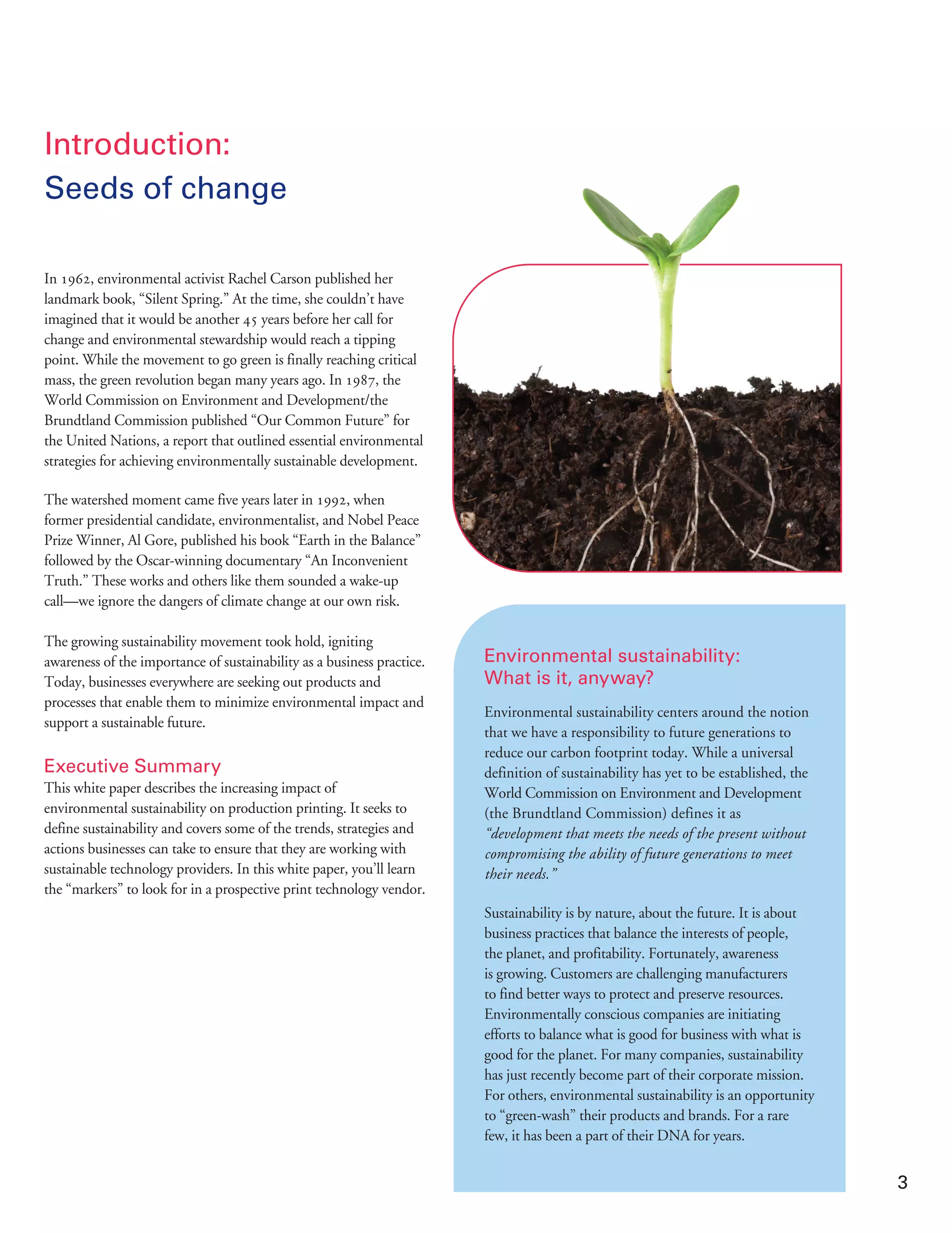 Oce Sustainability White Paper | PDF