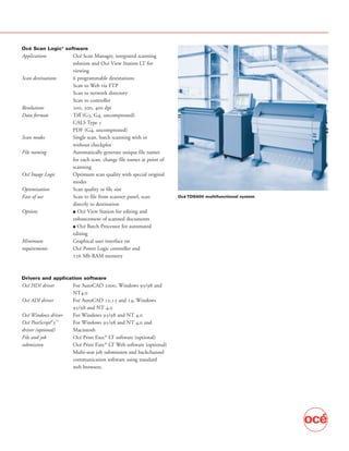 Oce TDS 400 TR Ozalit Makinası - GenisFormat.Com