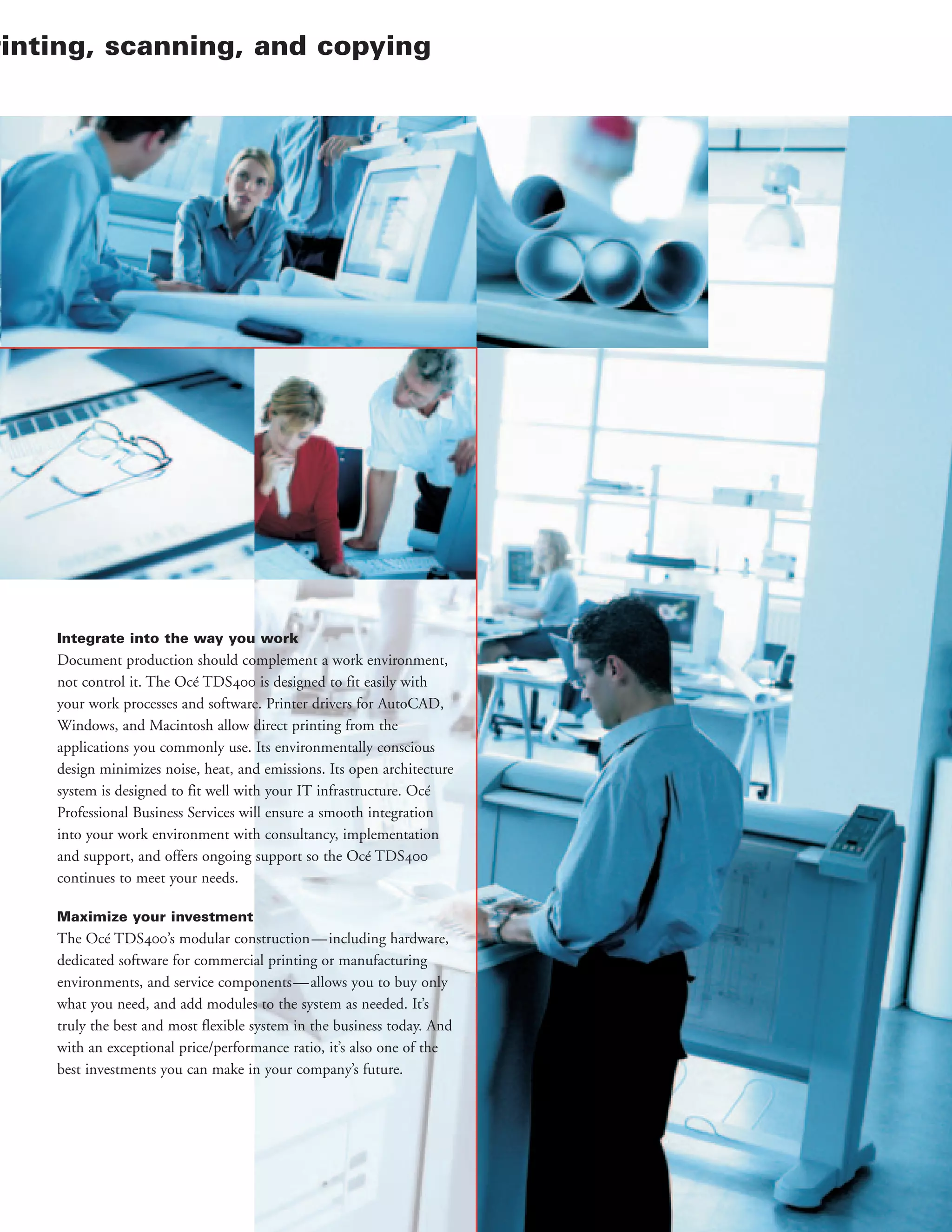 Oce TDS 400 Ozalit Makinası - GenisFormat.Com