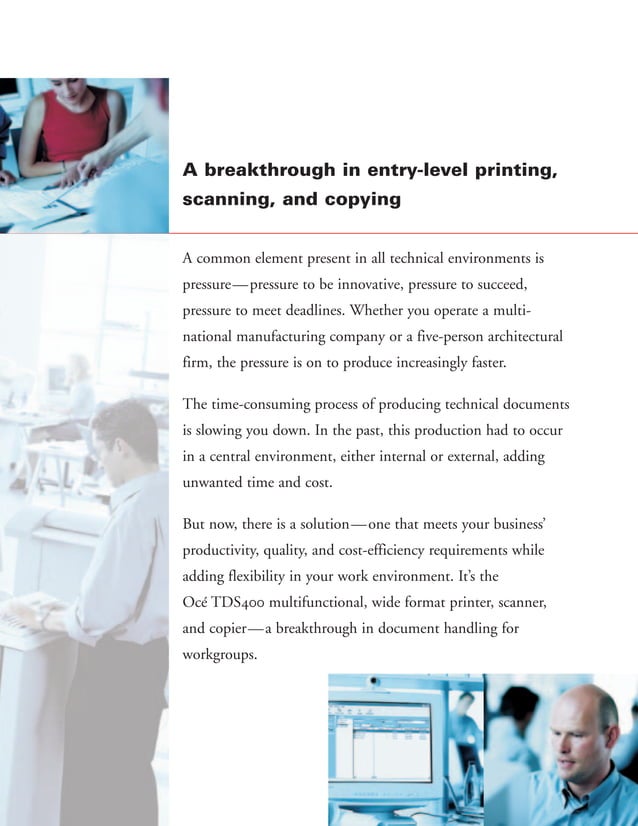 Oce TDS 400 Ozalit Makinası - GenisFormat.Com