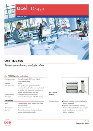 Oce TDS 450 Euro Ozalit Makinası - GenisFormat.Com | Operating Systems ...