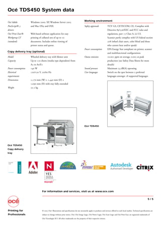 Oce TDS 450 Euro Ozalit Makinası - GenisFormat.Com | Operating Systems ...