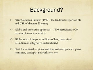 Our Common Future 2.0 | PPT