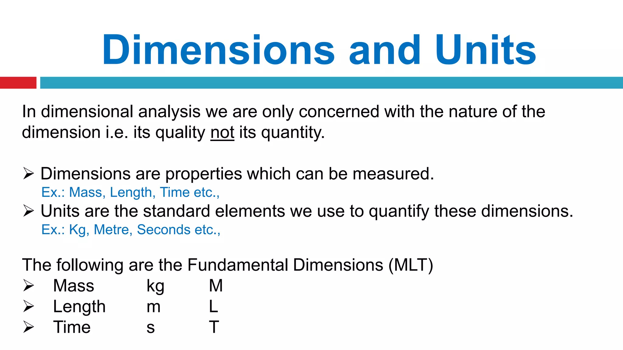 Dimesional Analysis | PPTX