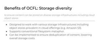 The Oxford Common File Layout: A common approach to digital ...