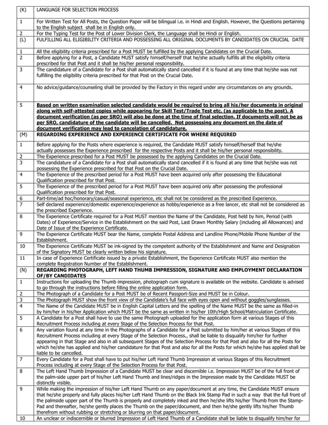 OCF Notification 2015 | PDF