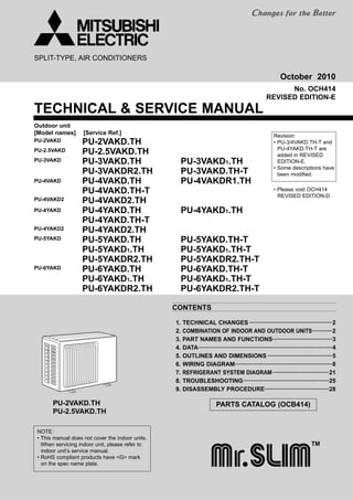 Mitsubishi Electric Climatisation Notice