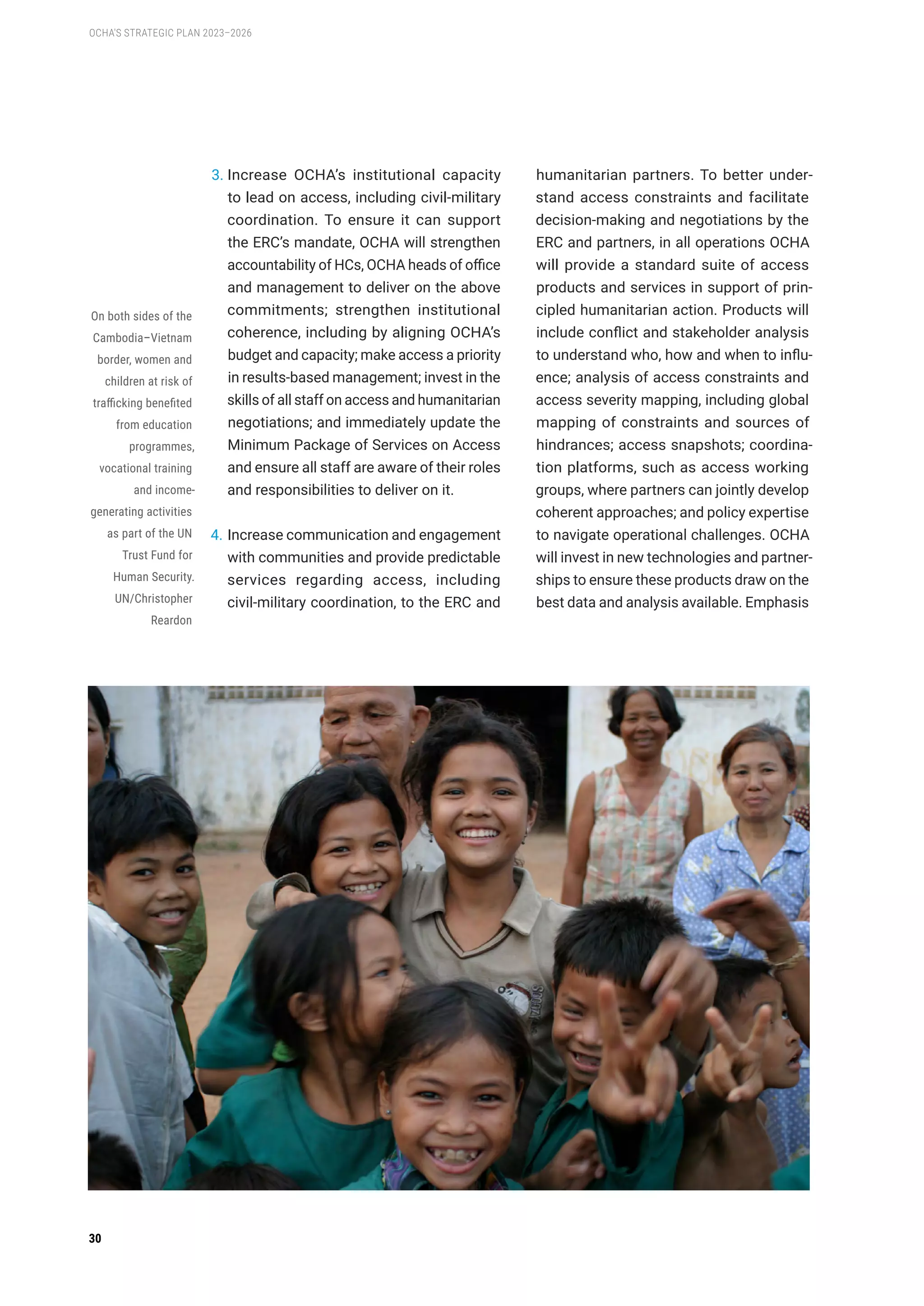 Transforming Humanitarian Coordination - OCHA Strategic Plan 2023-2026. | PDF
