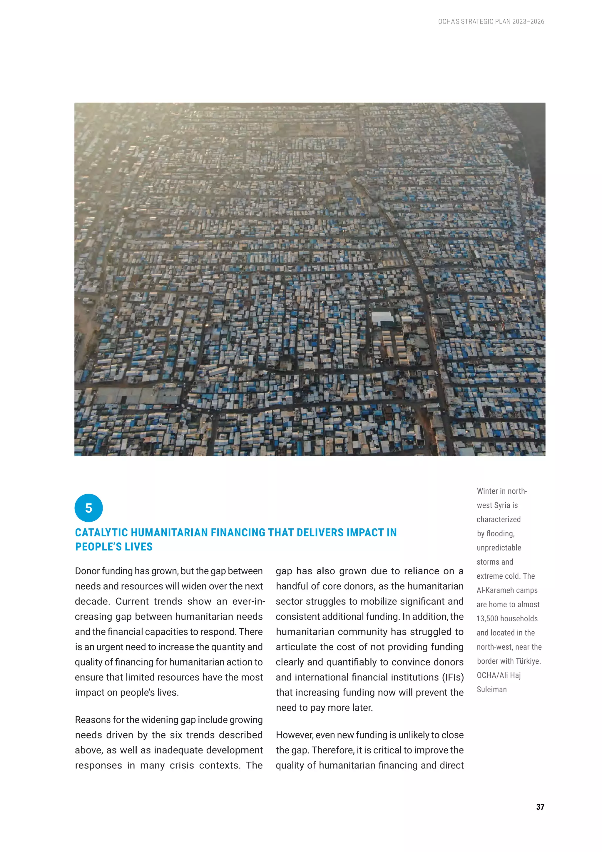 Transforming Humanitarian Coordination - OCHA Strategic Plan 2023-2026. | PDF
