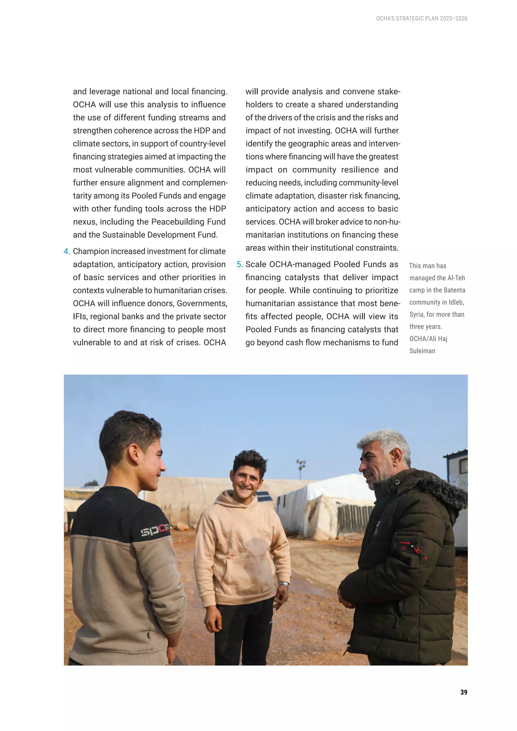 Transforming Humanitarian Coordination - OCHA Strategic Plan 2023-2026 ...