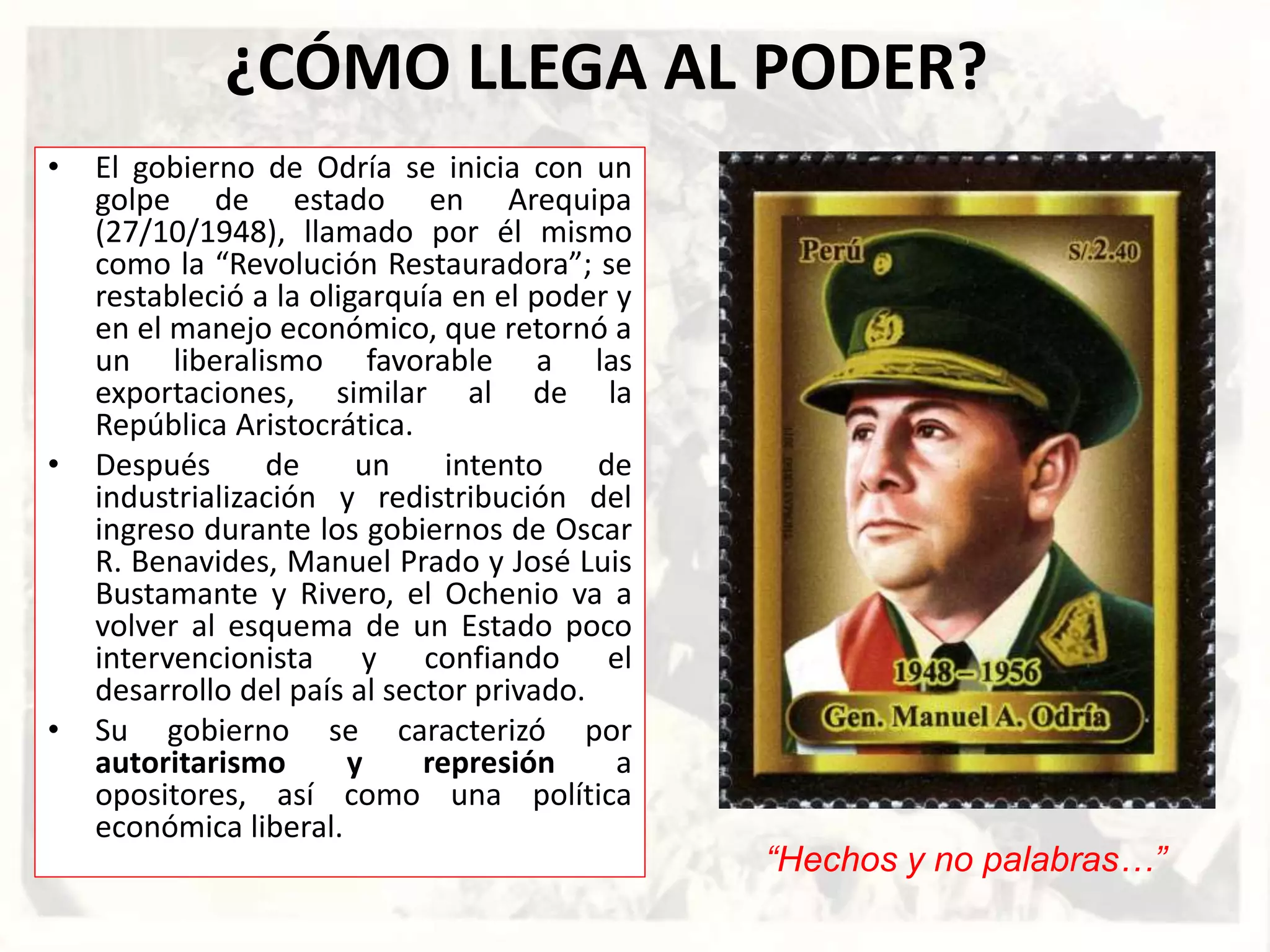 El Ochenio de Odria | PPT