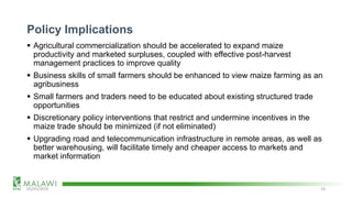 Ochieng Botha StructureConductPerformance of Malawi's Maize Market ...